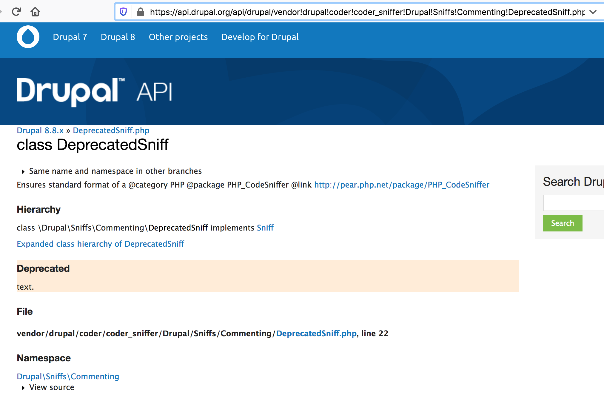 Automatically fixing @deprecated doc text [#3057988] | Drupal.org
